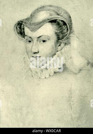 Elisabeth of Austria, 1554 – 1592. Queen of France from 1570 to 1574 as the wife of King Charles ...
