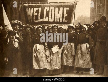Force Feeding of Suffragettes in Prison, 1908 illustration from the ...