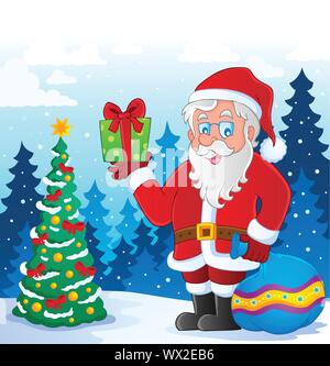 Santa Claus thematic image 7 Stock Vector Image & Art - Alamy