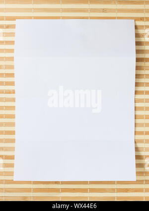 Design concept - yellow folded japanese washi paper for mockup Stock ...