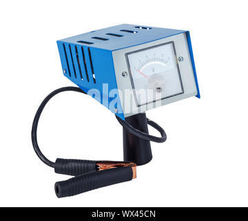 Analog car volt meter Stock Photo - Alamy