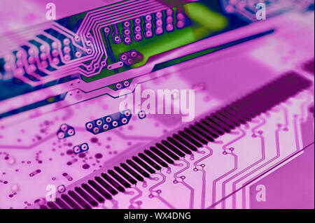 Computer motherboard background with circuit board electronic elements ...