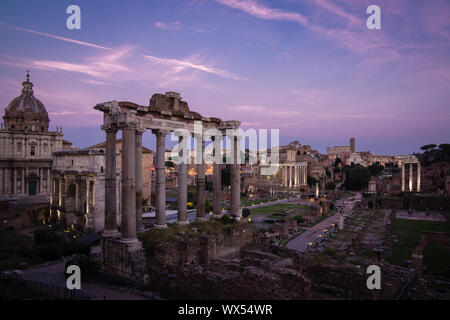 Rome Forum Romanum sunset Stock Photo - Alamy
