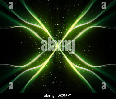 Undulating green stripes Stock Photo - Alamy