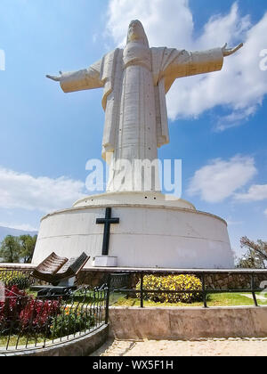 Cristo de la Concordia (or Christ the redeemer) statue on the top of ...