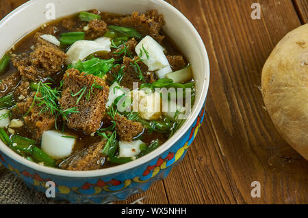 turya - traditional Russian cold dish liquid Stock Photo - Alamy