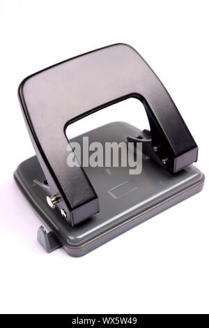 Black puncher isolated on white background Stock Photo - Alamy