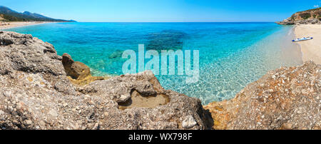 Drymades beach panorama, Albania Stock Photo - Alamy