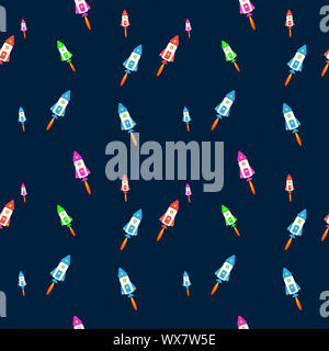 A typical seamless rockets texture background illustration Stock Photo ...