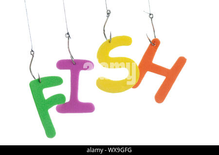 fishing lures with alphabets Stock Photo - Alamy