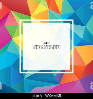 Low polygon geometry shape poster design. Vector illustration Stock Vector Image & Art - Alamy