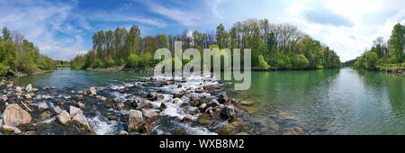The Iller a river in Bavaria from above Stock Photo - Alamy