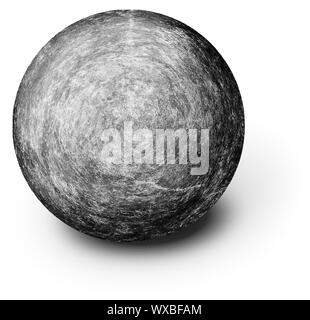 Perfectly round ball shaped stone on white Stock Photo - Alamy