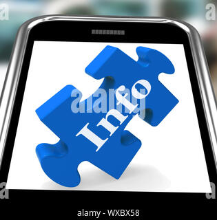 Info On Smartphone Shows Assistance Stock Photo - Alamy