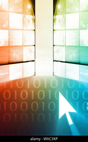 Exploring the Internet as a Creative Concept Art Stock Photo - Alamy