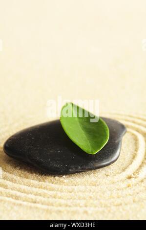 japanese zen garden showing wellness or spa concept Stock Photo - Alamy
