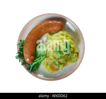 Stoemp potato with sausage Belgium Food Stock Photo - Alamy