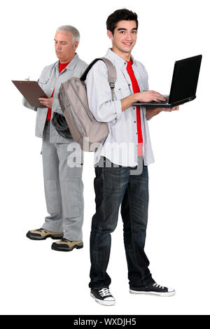 New generation versus old generation Stock Photo - Alamy