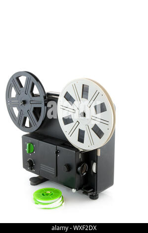 Analogue projector and movie reels Stock Photo - Alamy