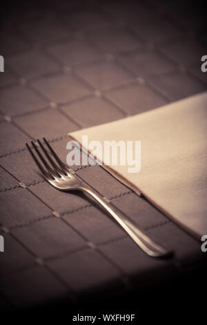 A vertical shot of the modern table setting with delicious healthy ...