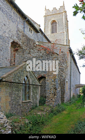 Details of the remains of a Trinitarian Priory at the north wall of the ...