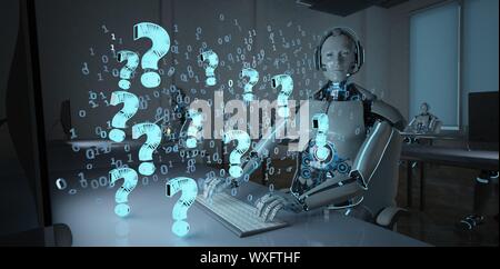 ai robot and question Stock Photo - Alamy