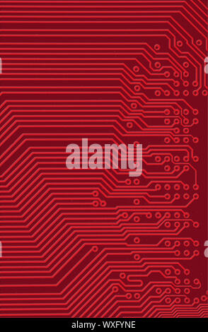 Electronic circuit plate background red Stock Photo - Alamy