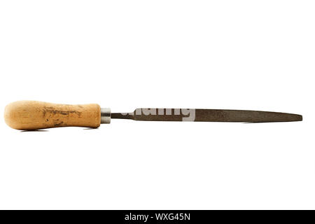 three sided file with white background Stock Photo - Alamy