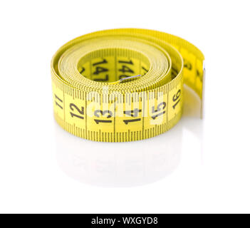 roll of yellow tapeline Stock Photo - Alamy