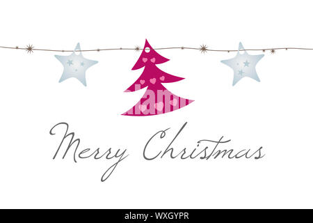 An image of a nice red ribbon Merry Christmas Stock Photo - Alamy