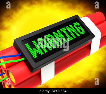 Caution Dynamite Sign Meaning Danger Or Warning 3d Rendering Stock ...