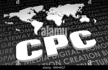 CPC Industry Global Standard on 3D Map Stock Photo - Alamy