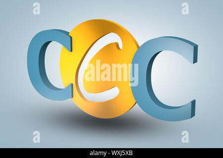 acronym concept: CCC for Customer Care Center isolated on white ...