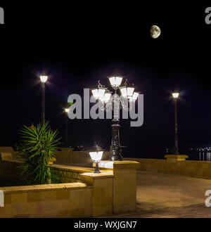 Quay resort of Hurghada at night Stock Photo - Alamy