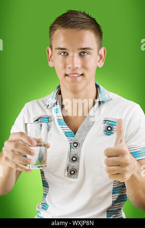 A young guy like water Stock Photo - Alamy
