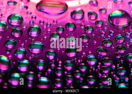 clean multicolored waterdrops macro background Stock Photo - Alamy