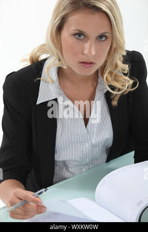 Secretary scheduling an appointment Stock Photo - Alamy