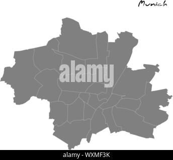 High quality Map Munich City. vector illustration Stock Vector Image ...
