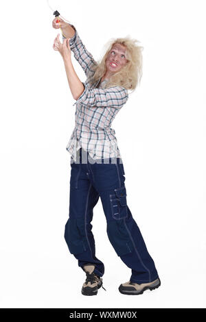 An electrocuted woman Stock Photo - Alamy
