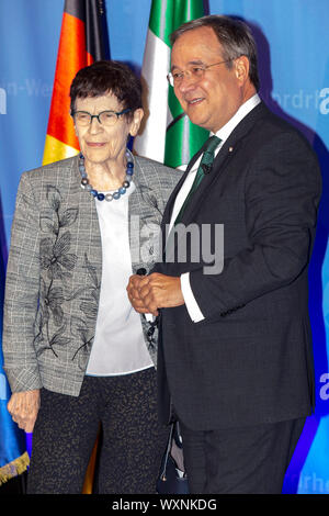 Rita Sussmuth and Armin Laschet at the award of the State Prize of ...