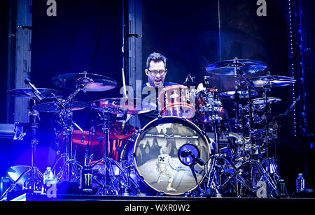 September 16, 2019, Irvine, CA, U.S: Sam Loeffler, Drums with Chevelle ...
