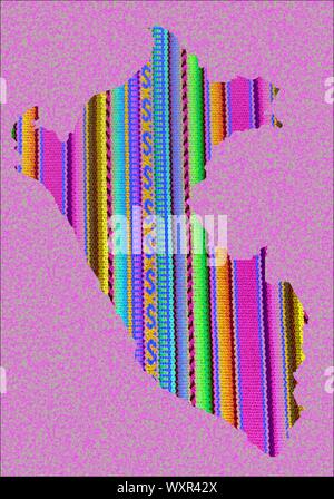 A beautiful pattern of colorful knitted lines that can be used as a ...