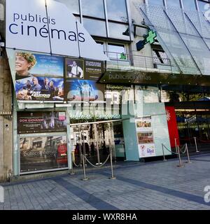 Cinema Publicis, French cinema, front facade of the theatre on Avenue ...