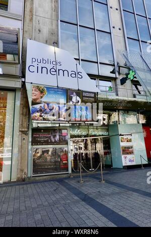 Cinema Publicis, French cinema, front facade of the theatre on Avenue ...