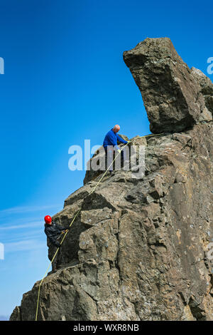 Climbers at the Inaccessible Pinnacle Stock Photo - Alamy