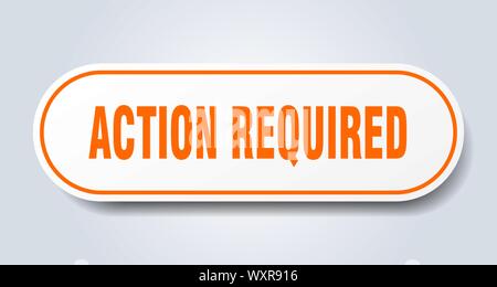 required sign. required rounded orange sticker. required Stock Vector ...