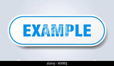 example button. example rounded blue sign. example Stock Vector Image & Art - Alamy
