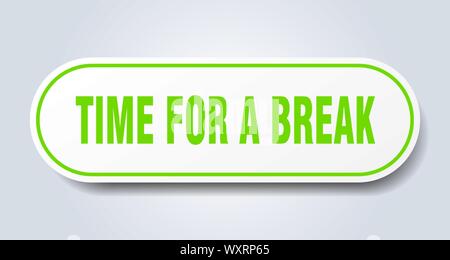 break sign. break rounded green sticker. break Stock Vector Image & Art ...