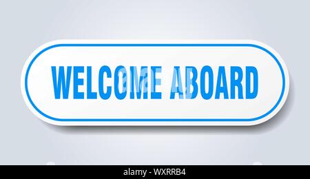 welcome sign. welcome rounded blue sticker. welcome Stock Vector Image ...
