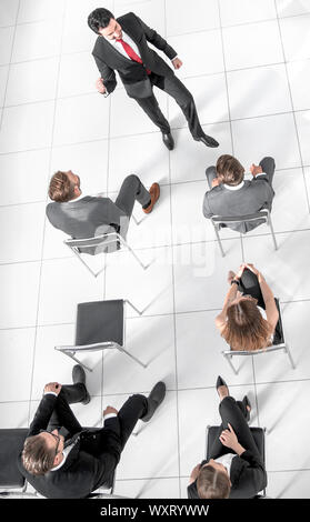 colleagues waiting for his boss decision Stock Photo - Alamy